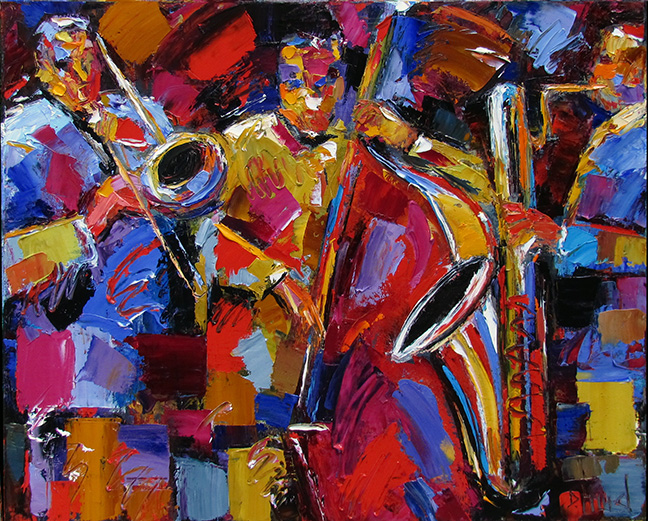 Debra Hurd Original Paintings AND Jazz Art: Abstract Jazz Art Music ...