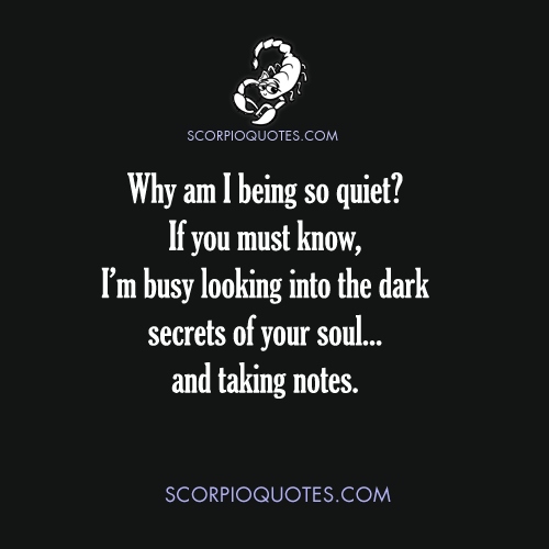 Why Scorpio is Quiet? | Scorpio Quotes