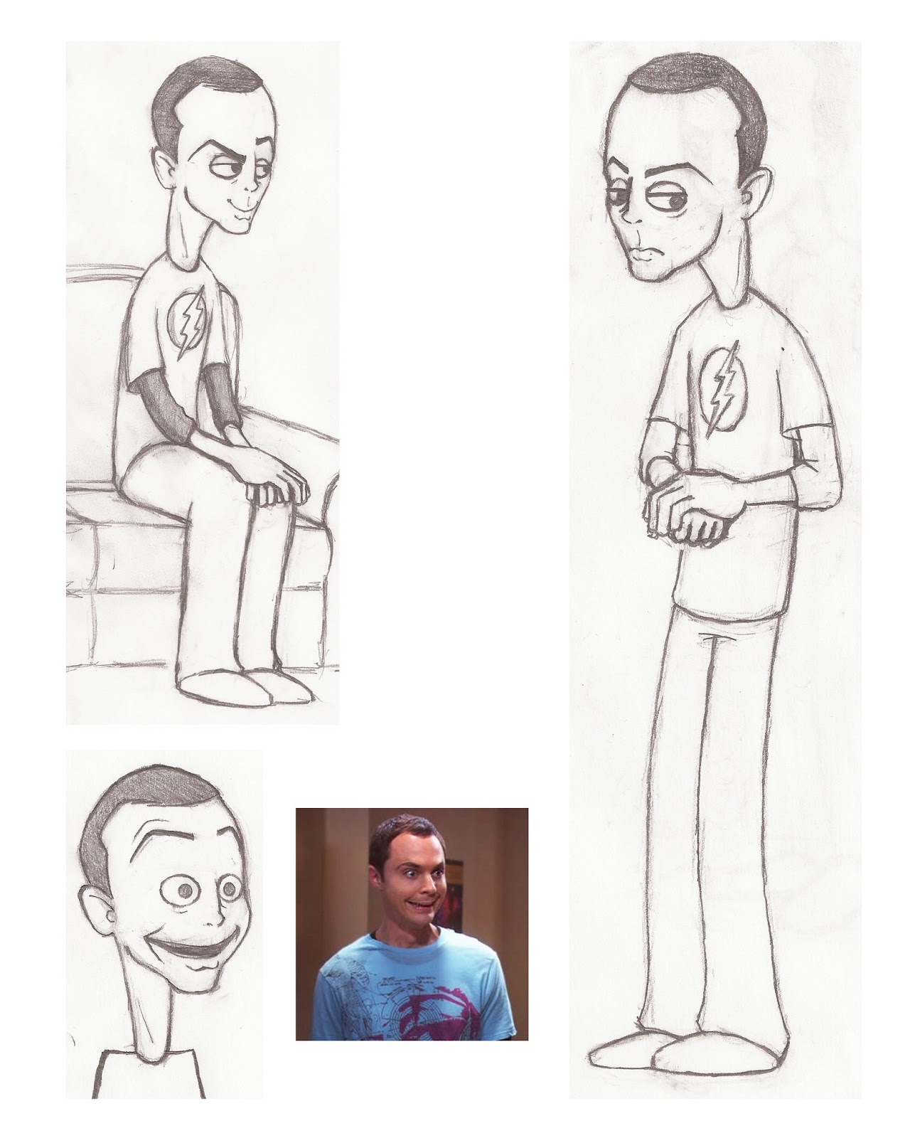 Illustrators Training Camp: New Sheldon Drawings