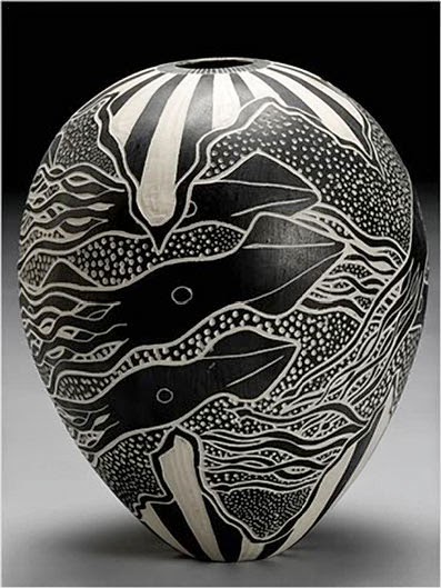 Westville Art Blog: Ceramics: Sgraffito Coil Pot