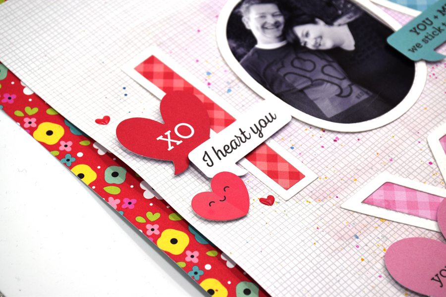Doodlebug Design Inc Blog: Chit Chat Focus | Love You Layout by Tya