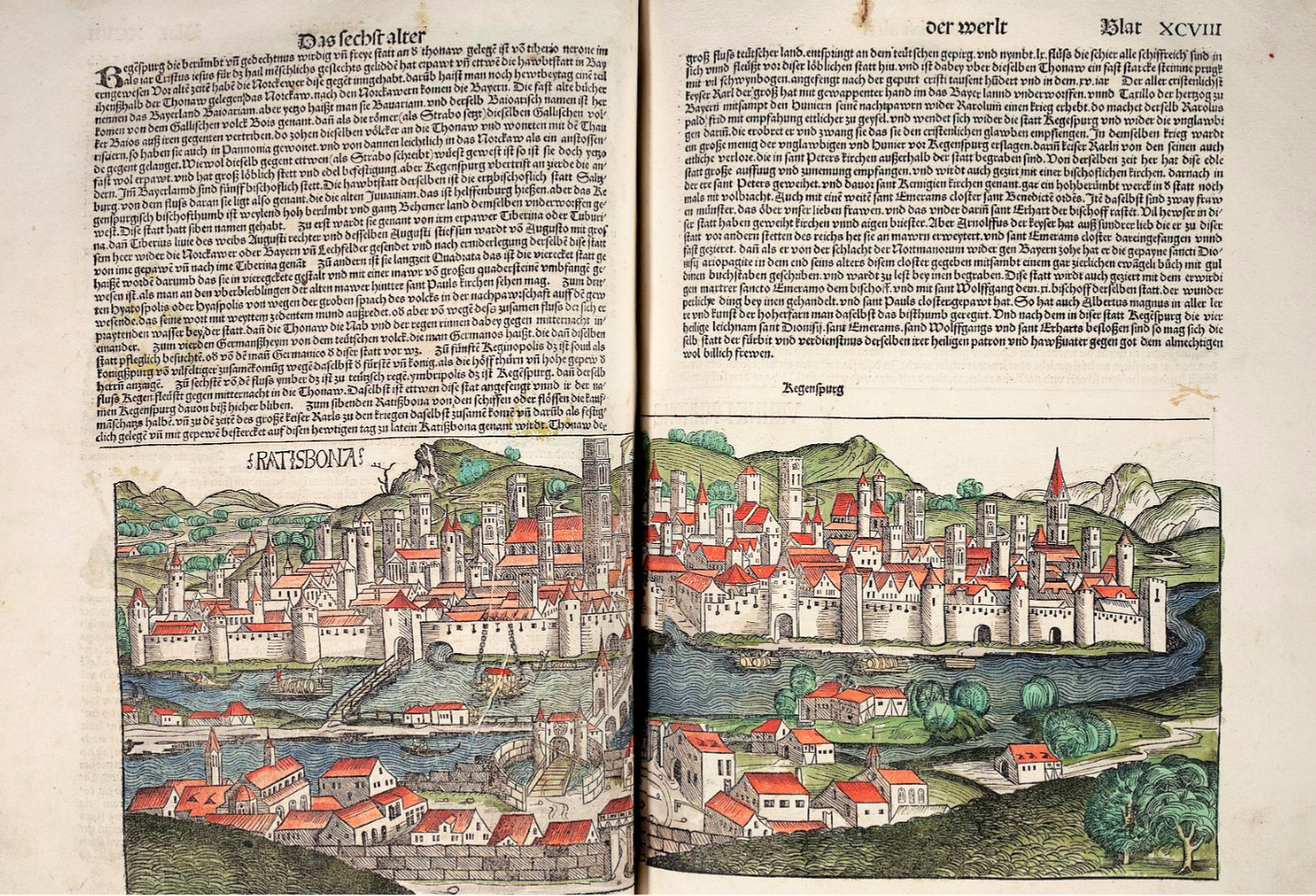 Regensburg historisch: 1493 - Hartmann Schedel - Schedelsche Weltchronik