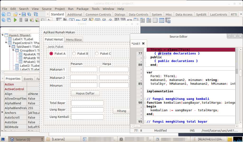 Berkenalan Dengan Lazarus Alternatif Untuk Delphi Di Linux