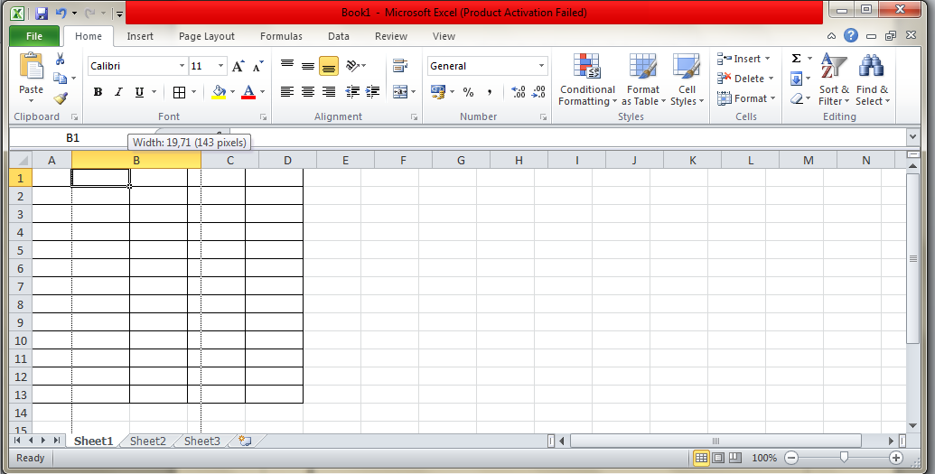 How to Create Real or Line Lines and Organize Tables in Ms. Excel | Tehyun