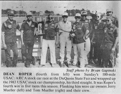 Midwest Racing Archives: This Week in Racing History - 1983