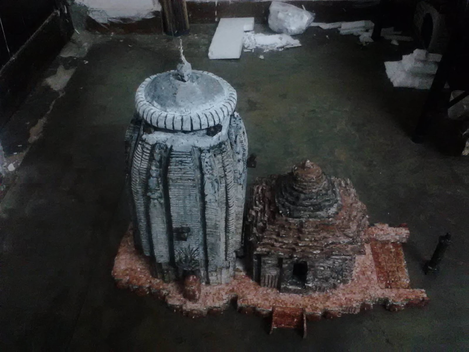 home made models: THERMOCOL SUN TEMPLE OF KONARK ODISHA INDIA