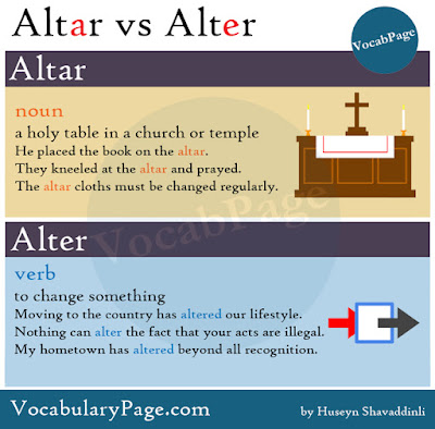 Altar vs Alter