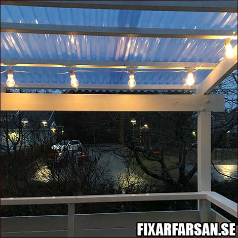 Energisnål Balkongbelysning - Glödlampor Med LED | FixarFarsan