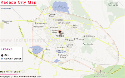 States in India: Kadapa City Map