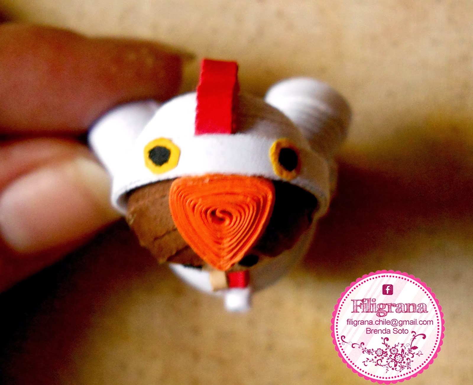 Filigrana - Quilling en Chile: Personajes y animalitos Filigrana 3D