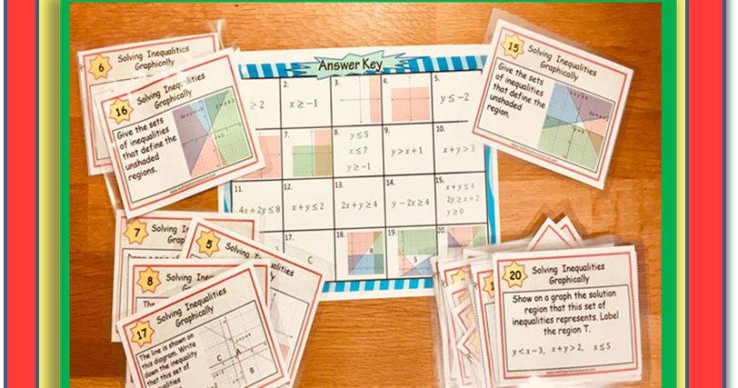 Graphing Inequalities ~ TenTors Math Teacher Resources