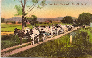 Images of Warwick New York: Hay Ride, Camp Sherwood