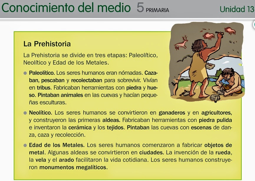 EL BLOG DE QUINTO: TEMA IV - LA PREHISTORIA - "PRESENTACIÓN"