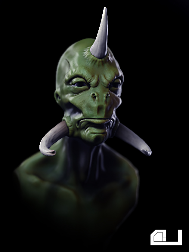cybernat: Zbrush Alien Head