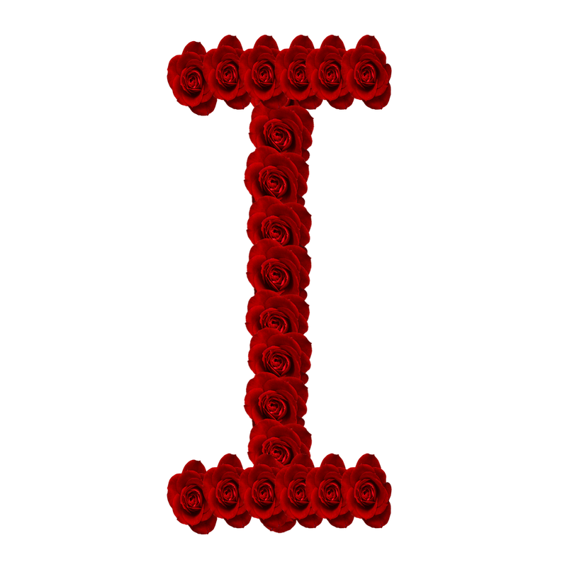 GRANNY ENCHANTED'S BLOG: "Red Rose 3" PNG Free Scrapbook Alphabet Letters