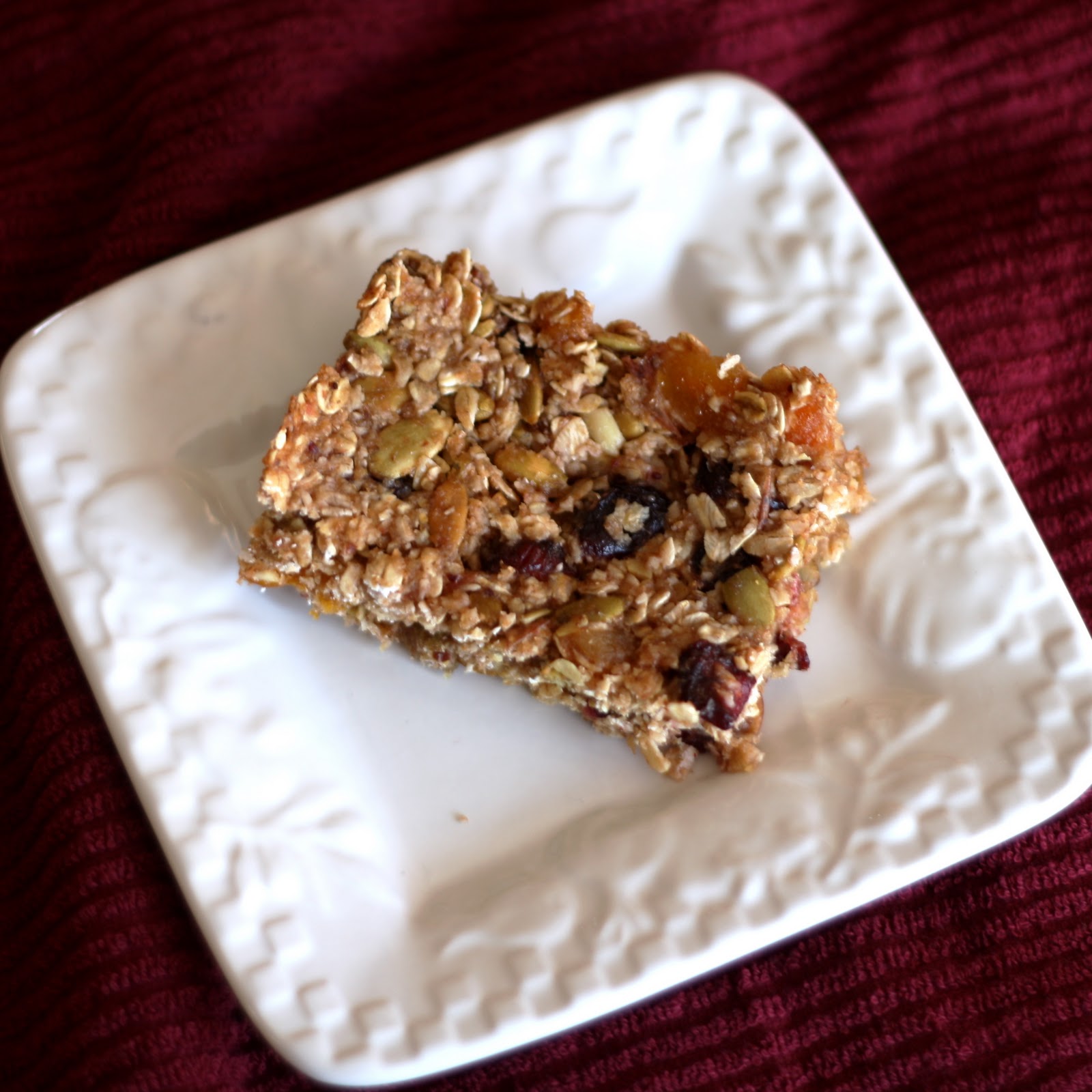 Cranberry-Orange Butter Granola Bars