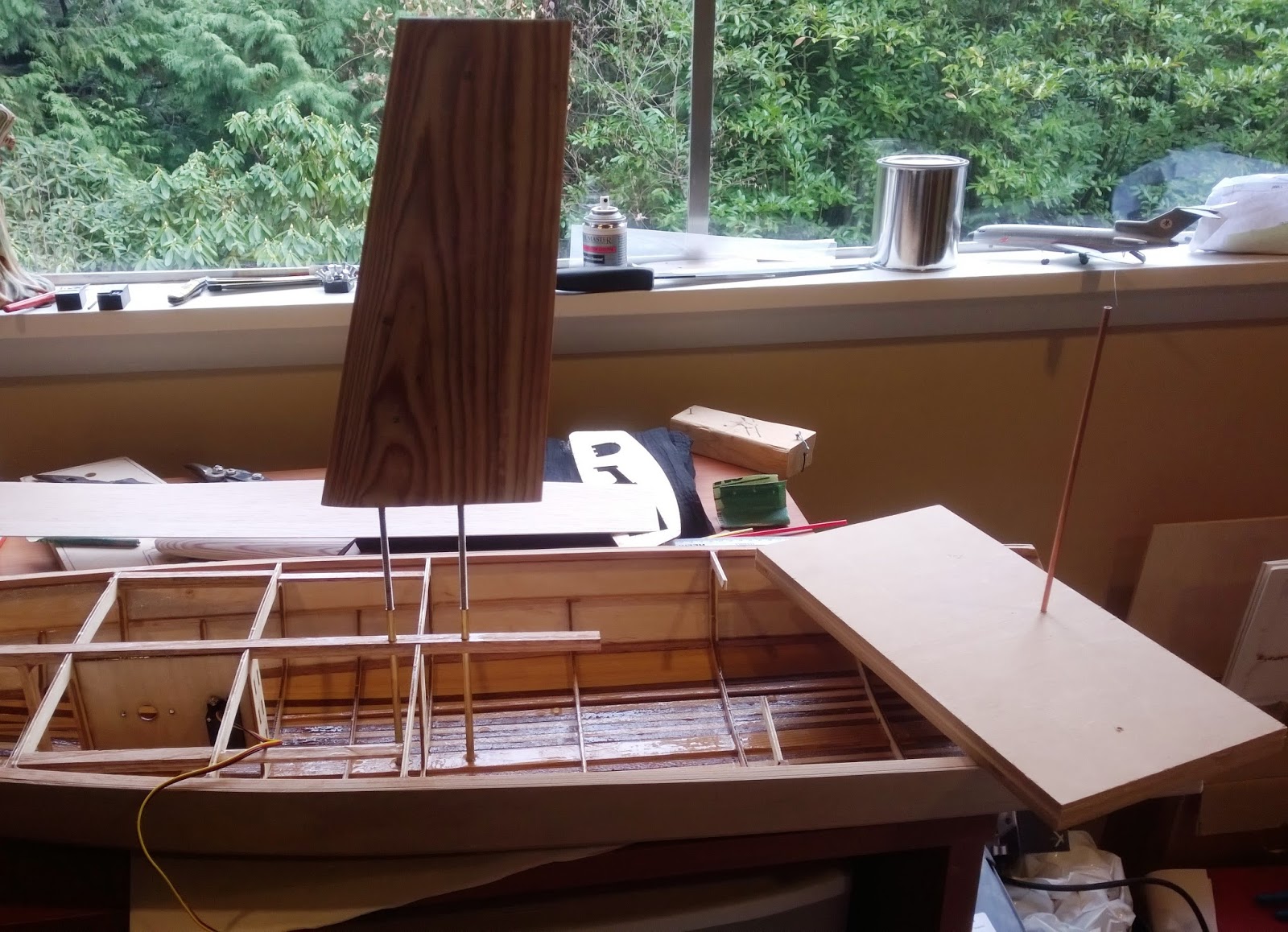 Rudder post installation started