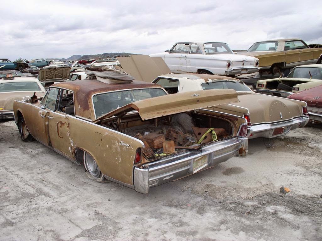 1964 Lincoln Continental : Lincolns & Continentals at the salvage yard ...