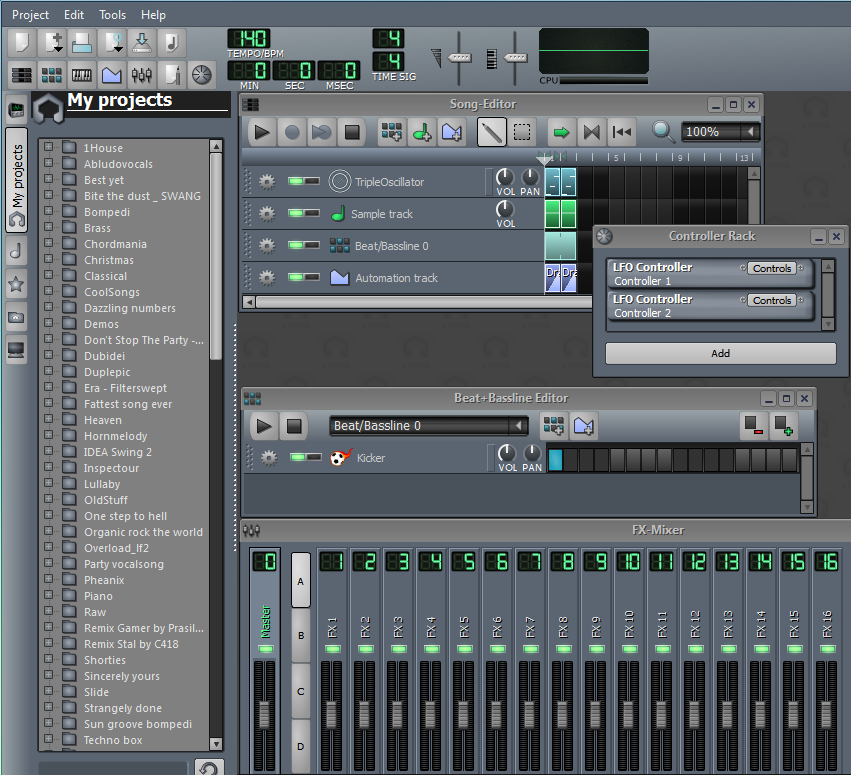 LMMS Music Creation by Sti-Jay: Default v.2 (theme)