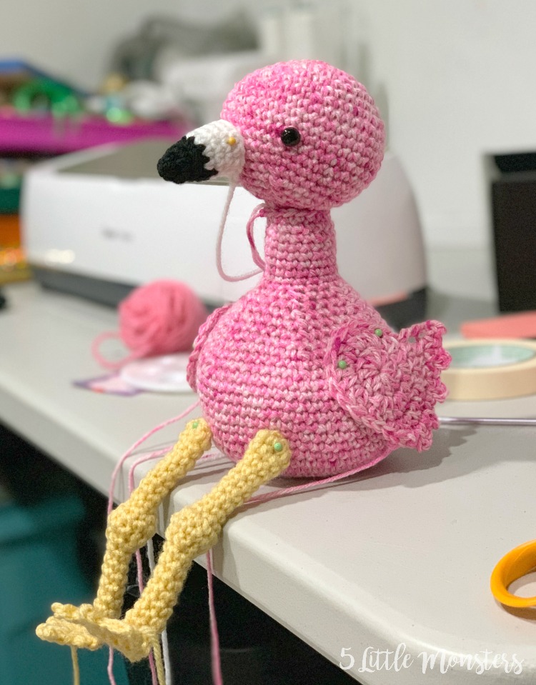 5 Little Monsters: Crocheted Flamingo Amigurumi