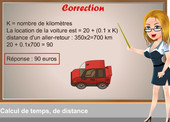 QCM-CONCOURS-GRATUITS: 38 Maths. Correction problème de distance et de ... QCM-CONCOURS-GRATUITS: 38 Maths. Correction problème de distance et de ...