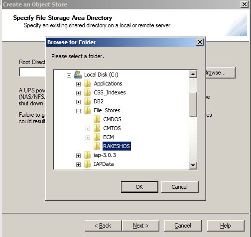 FileNet P8 Development tutorials: Creating a new Object Store in FileNet 5.1
