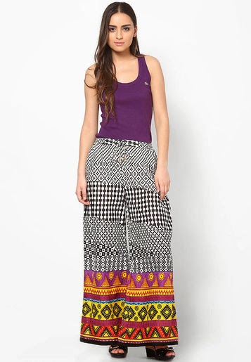 Palazzo Fashion with Tops in 2014 | Casual Palazzo Pants - Pakistani ...