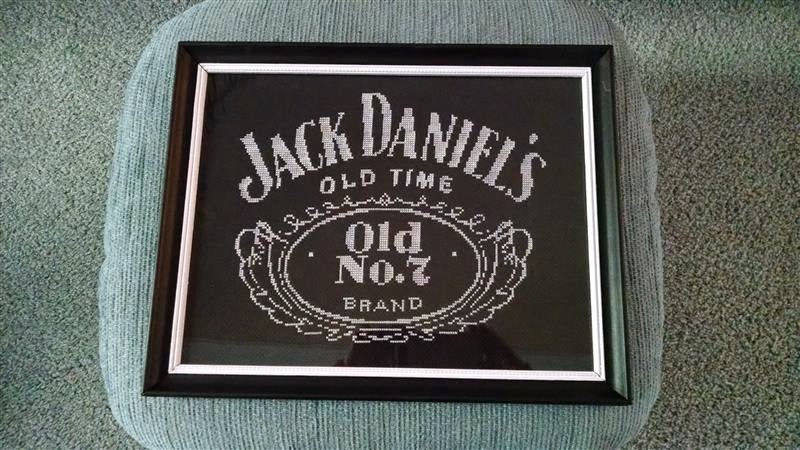 EASY PATTERNS: Jack Daniels cross-stitch pattern