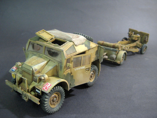 figures&armours: quad gun tractor - tamiya -1/35