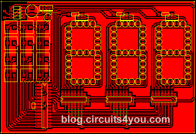 Token number display system using microcontroller | circuits4you.com