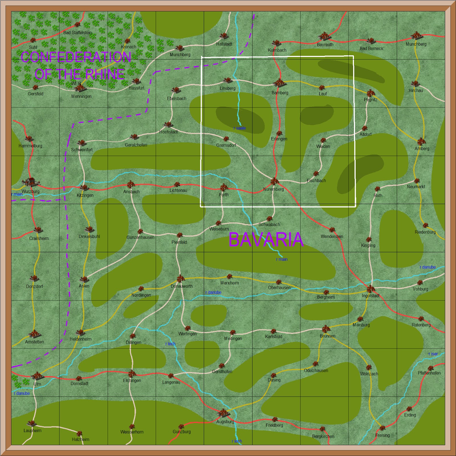 napoleonic wargaming: New Campaign Maps