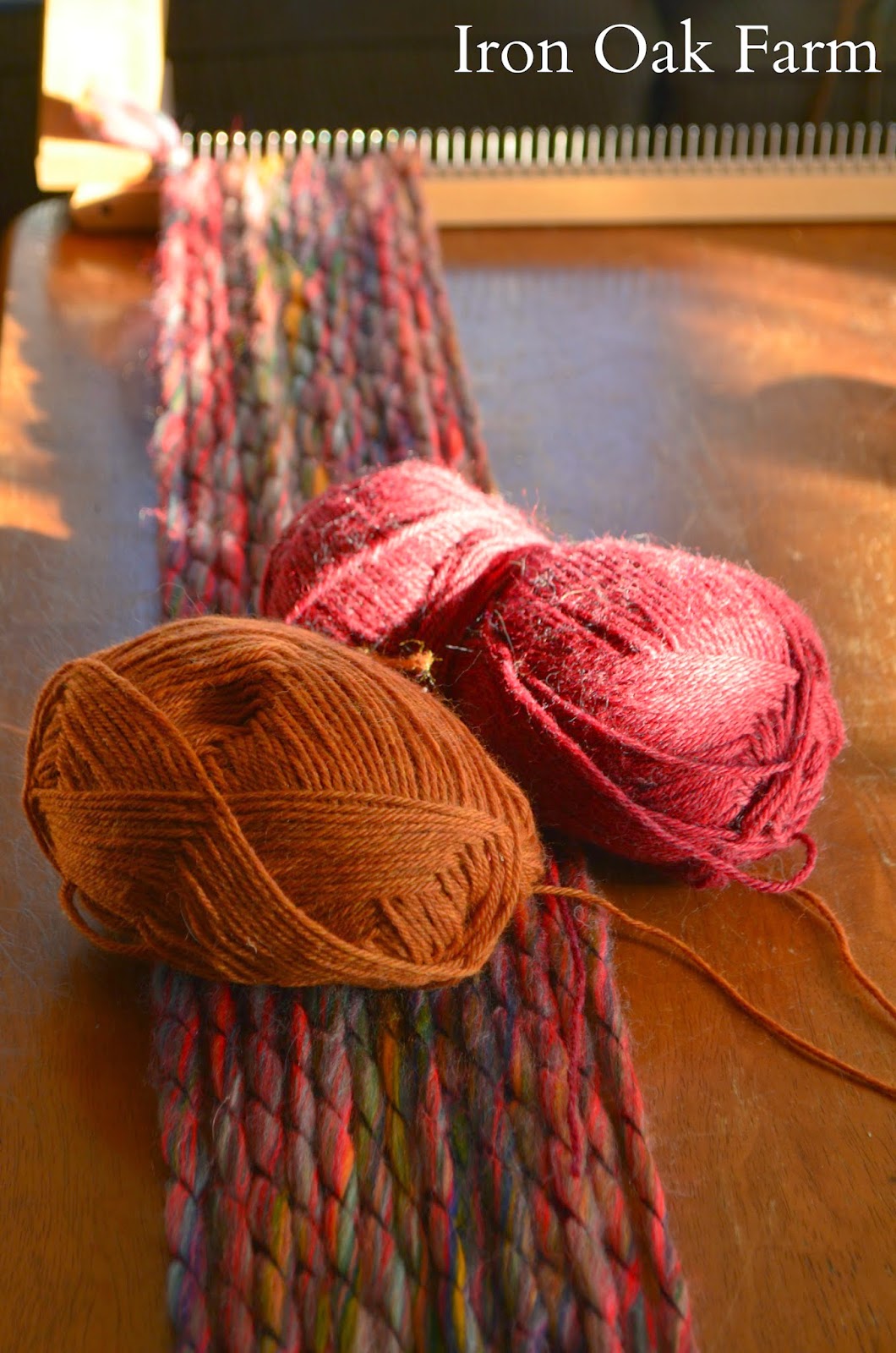 Iron Oak Farm: Faux Large Loom, Hand Woven Scarf, Part 1