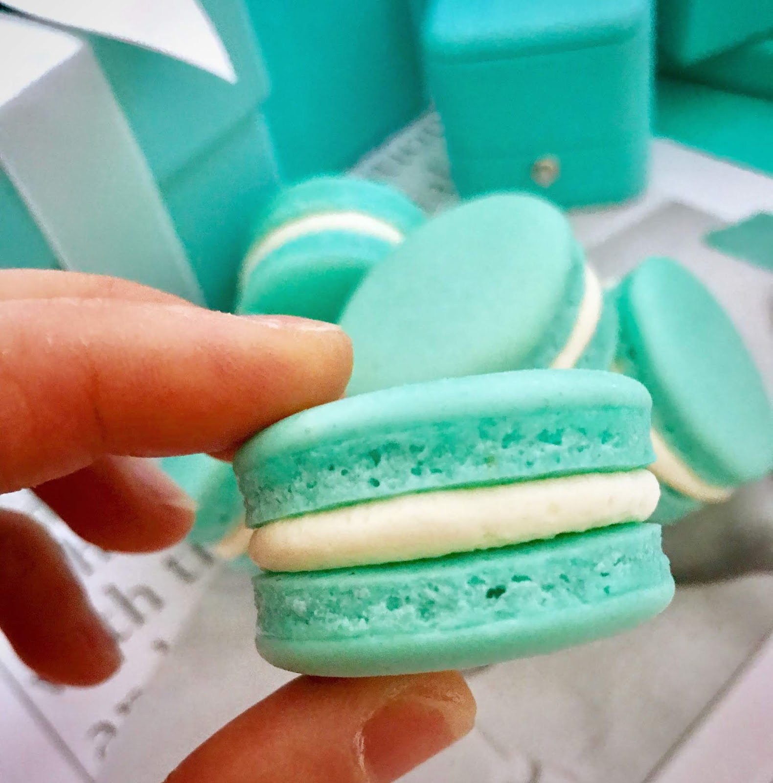 Tiffany Blue Macarons