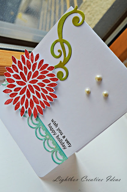 Lightbox creative Ideas: Happy holiday - CAS card