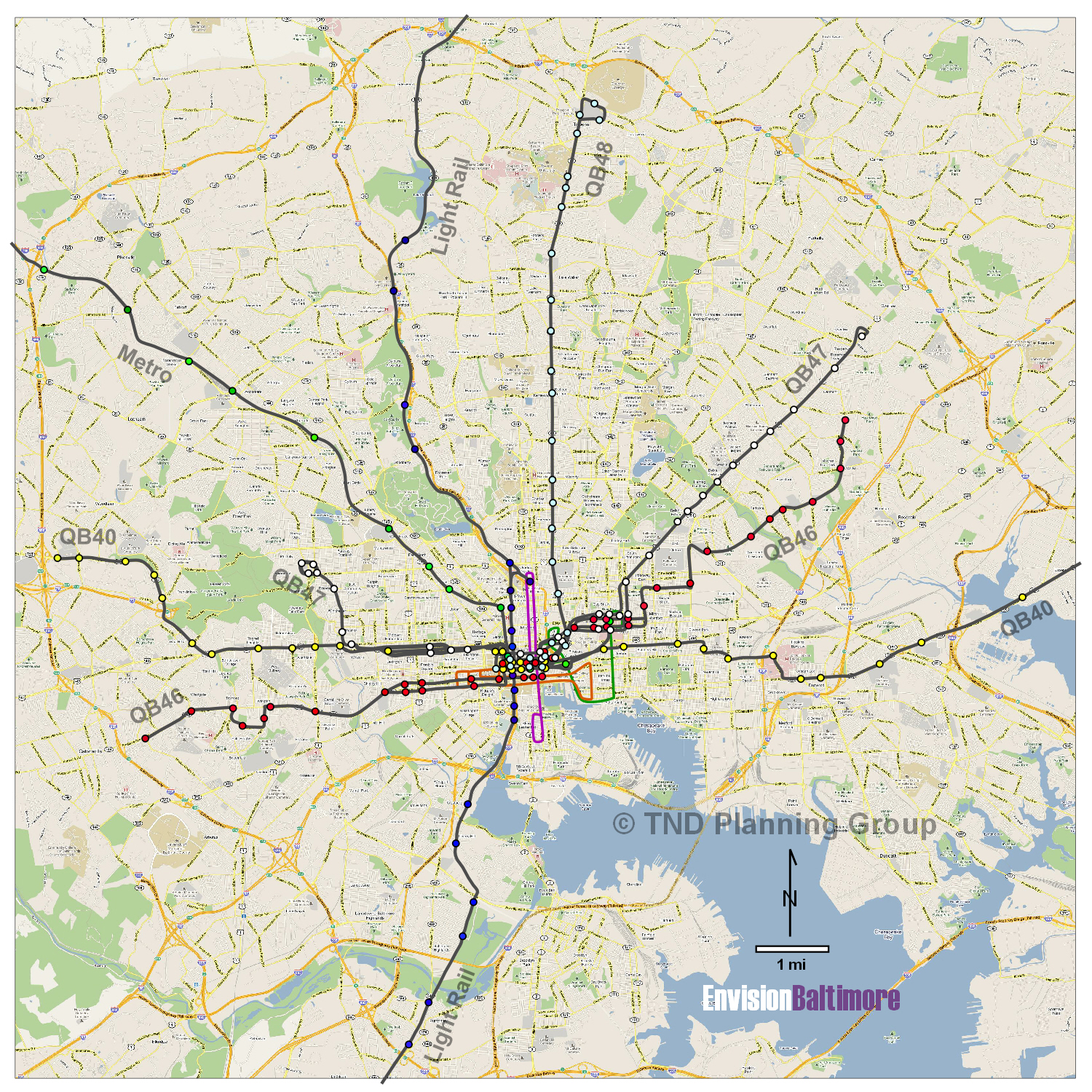 EnvisionBaltimore: The Primary Transit Network: Laying the Groundwork ...