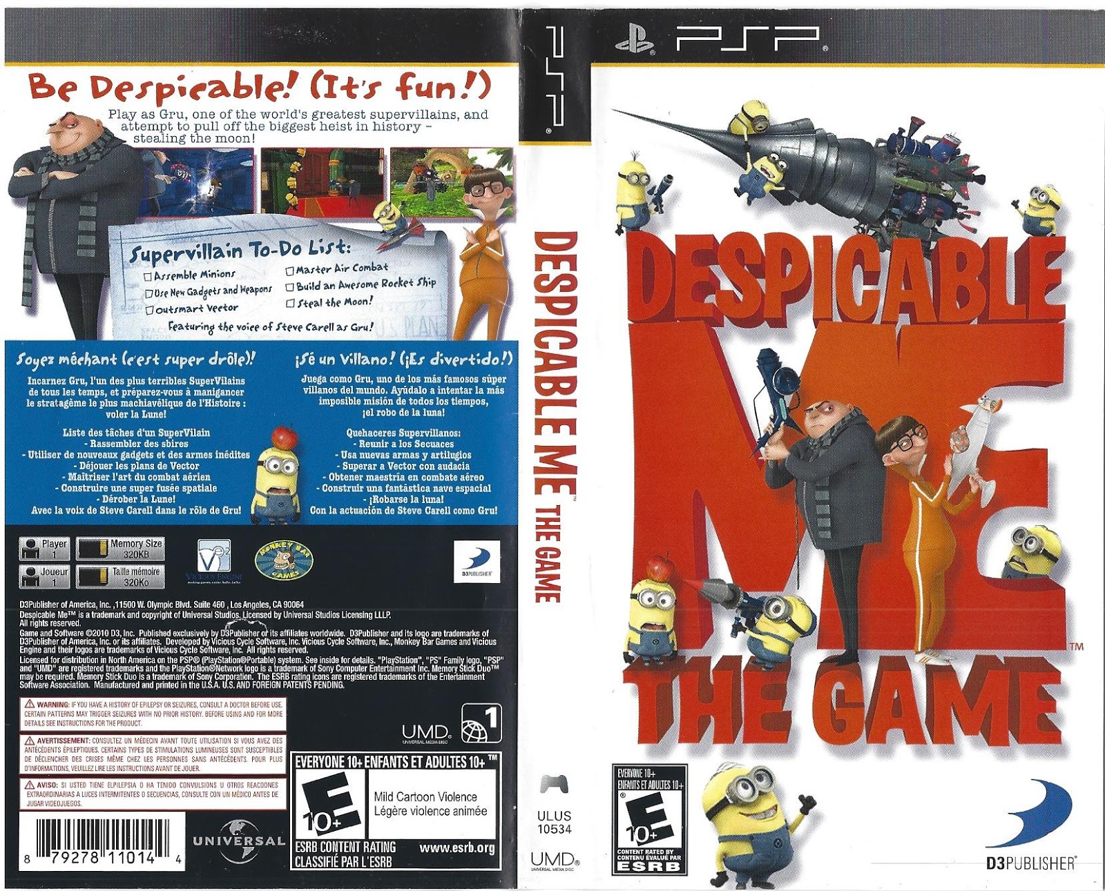 PSP Hardcore: No Nonsense Review: Despicable Me The Game