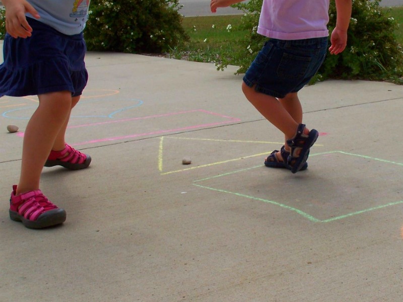 Shape Hopscotch - Creative Family Fun