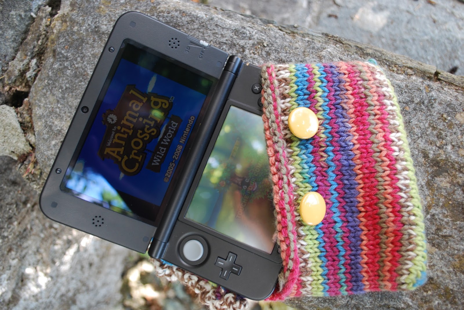 Pochette au tricot pour Nintendo 3DS