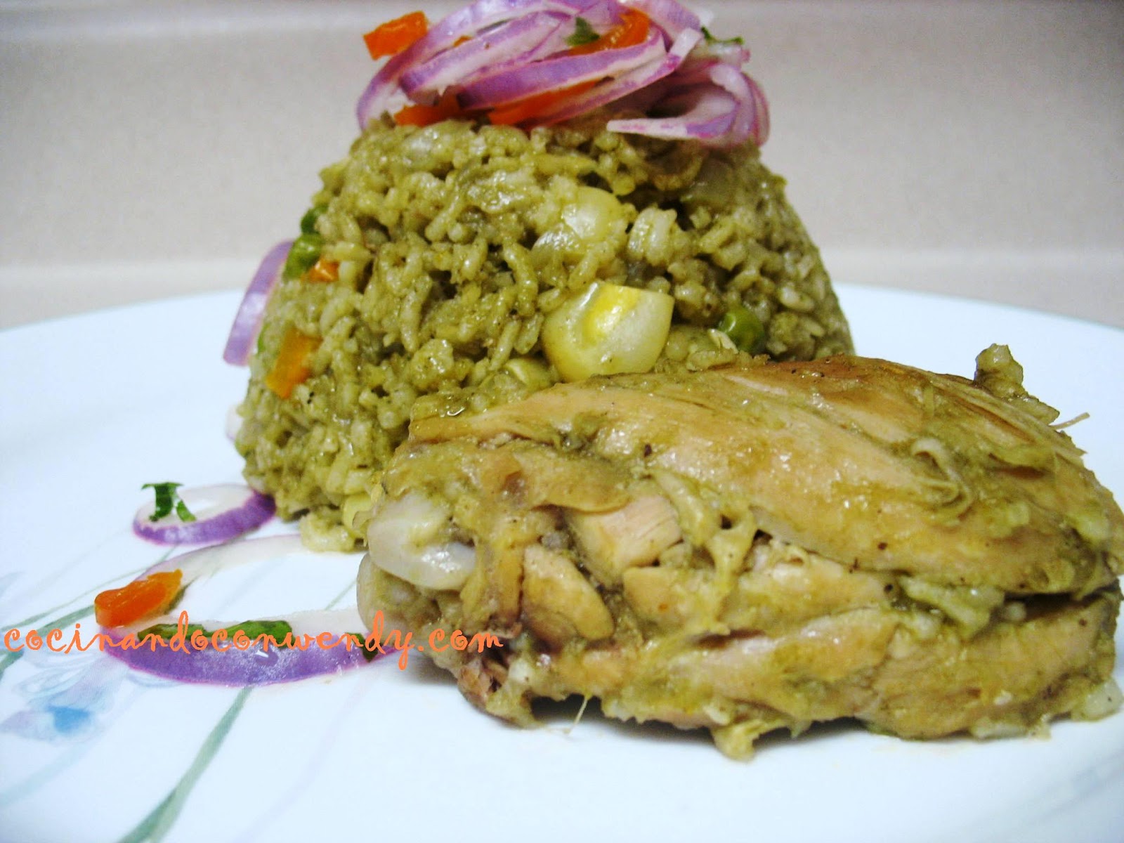 Cocinando con Wendy: ARROZ CON POLLO PERUANO