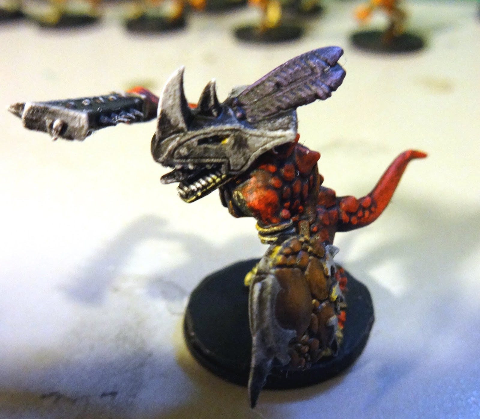 Cheap fantasy minis!: Painted lizards!