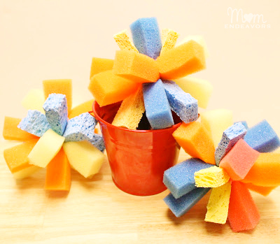 Make Your Own Bath Sponges | Munchkins and Mayhem