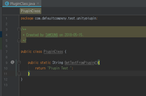 unity-android plugin using Android Studio. 유니티 안드로이드 플러그인.