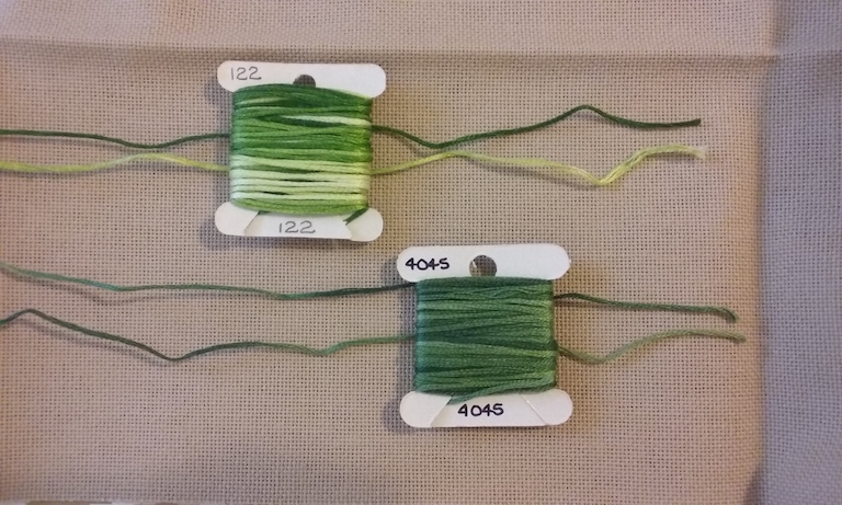 The Copper Fox: How To Stitch With Variegated Thread