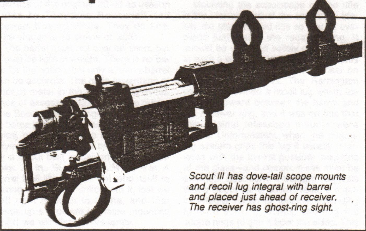 Barrel lug supports Cooper's Scout Rifle scope-mount