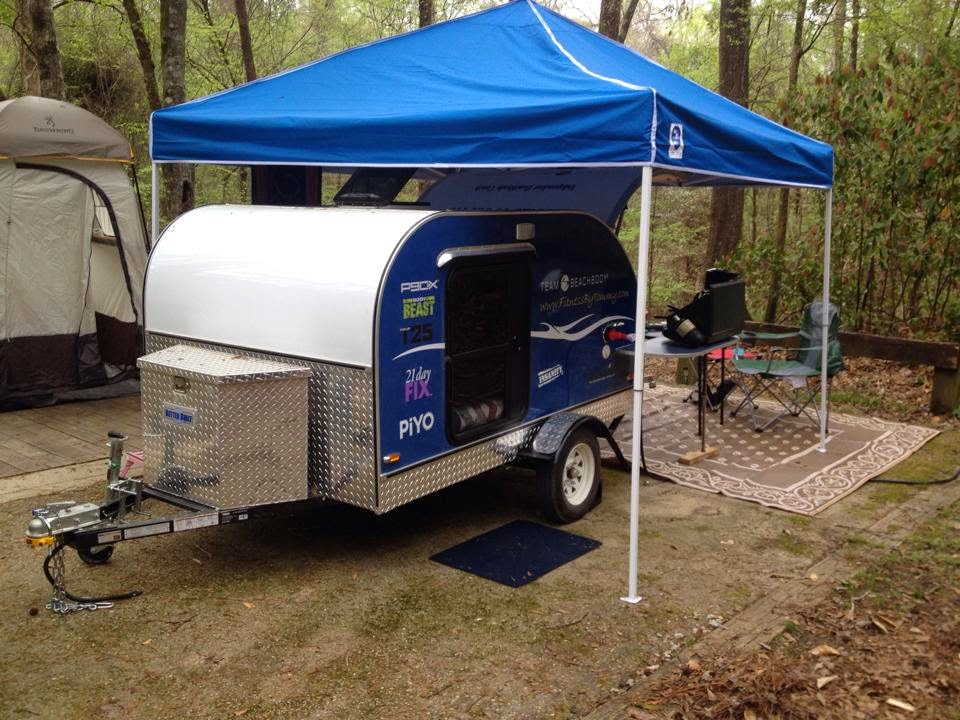 Tiny Yellow Teardrop: Tommy Doran's "Mobile Fit Club" Teardrop