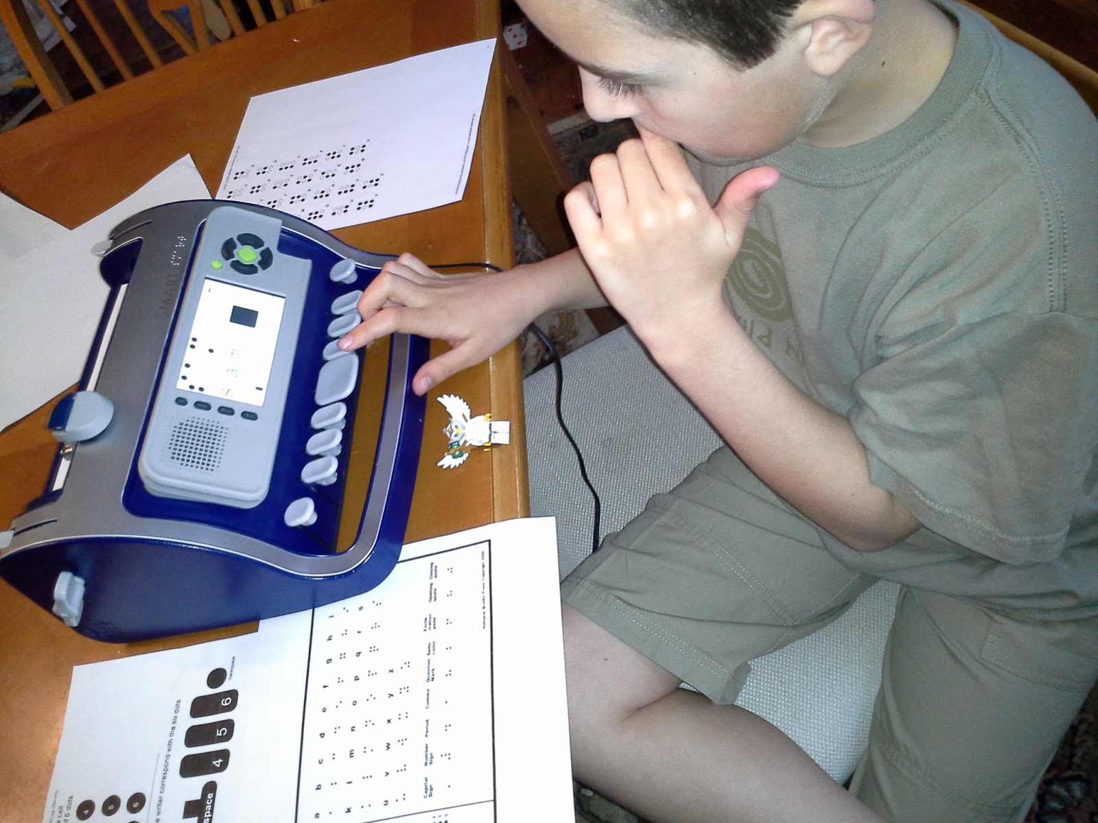 Its A Happy Story..: Perkins Smart Brailler: Sibling Time