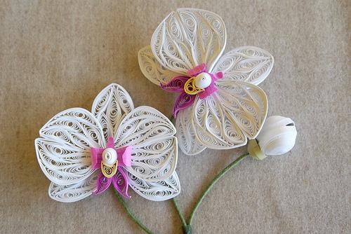 Paper Quilling Flower Designs - Creative Art & Craft Work