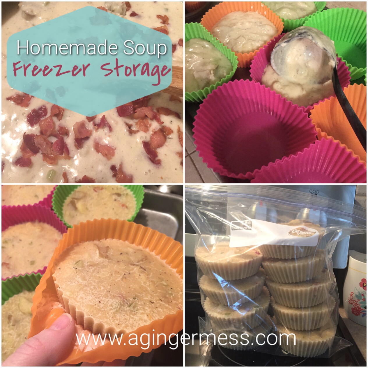 A Ginger Mess: Grab and Go Homemade Soup Storage