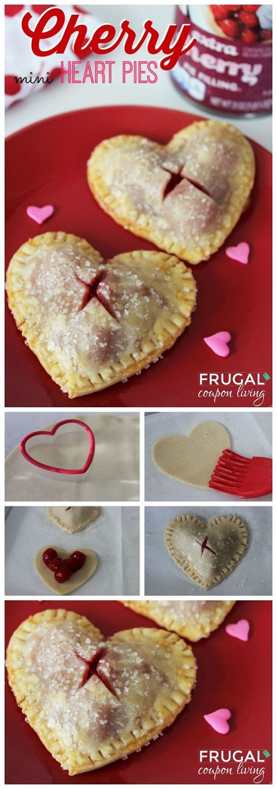 VALENTINE’S DAY MINI CHERRY HEART PIES