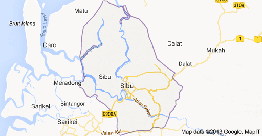 Discover Sibu, Sarawak: Sibu Map